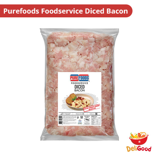 Purefoods Foodservice Diced Bacon 1 kilo – DeliGoodPH