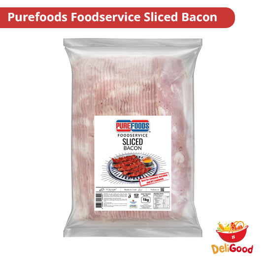 Purefoods Foodservice Sliced Bacon 1 kilo – DeliGoodPH