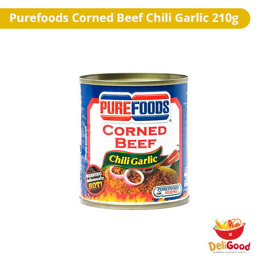 Purefoods Corned Beef Chili Garlic 210g – DeliGoodPH